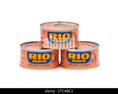 BUCHAREST, ROMANIA - FEBRUARY 28, 2020. Pineapple fruit, Dole Tropical ...