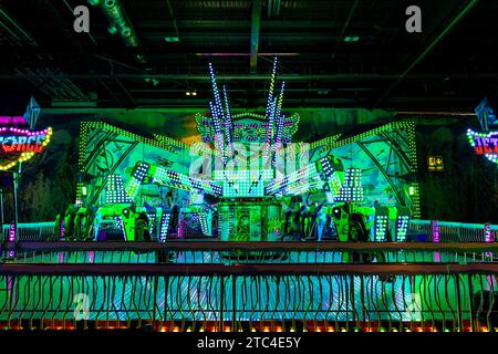 Jetforce ride at Kingdom of Winter Christmas market at the ExCeL Centre ...