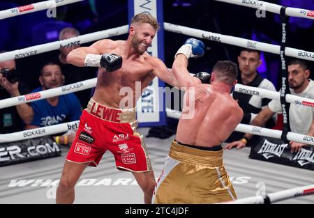 Lewis Edmondson (left) in action against Oluwatosin Kejawa in the ...