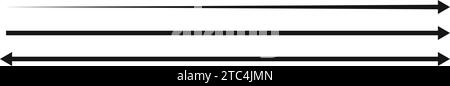 Straight Long Arrow. Icon of width, height, thickness, depth and length ...