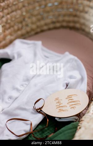 adorable baby in nursery. photo with space for text Stock Photo - Alamy