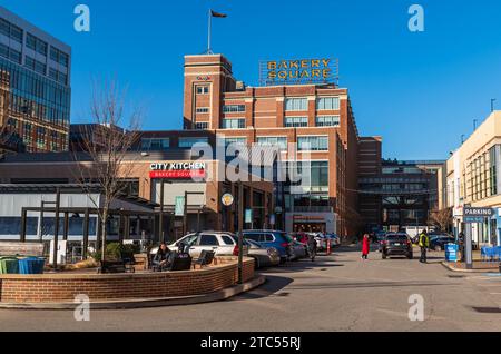 A graphic sign for Bakery Square, a popular retail and eating spot on ...