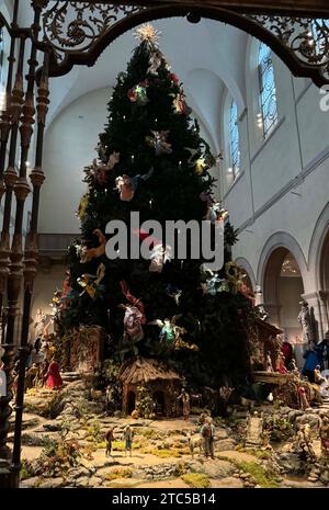 EDITORIAL USE ONLY An 18th-century Neapolitan nativity scene made up of ...