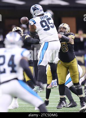 Carolina Panthers defensive tackle Derrick Brown (95) is seen during an ...