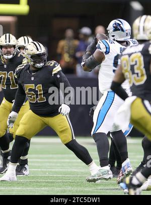 Carolina Panthers defensive tackle Derrick Brown (95) attempts to block ...