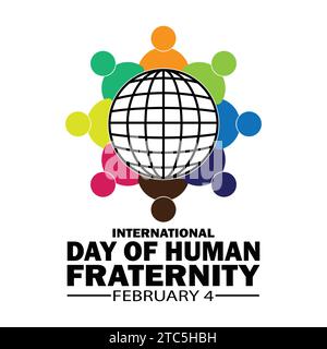 International day of human fraternity illustration Stock Vector Image ...