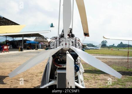 Small propeller airplane at an air show. Selective focus Stock Photo ...