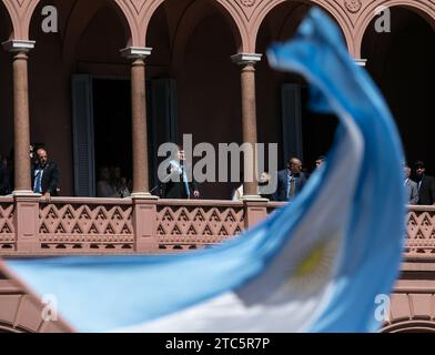 Argentina's President Javier Milei delivers his speech at the Annual ...