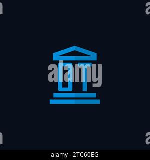 OT initial monogram with building logo design ideas Stock Vector Image & Art - Alamy