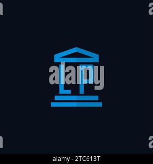 LP initial monogram with building logo design ideas Stock Vector Image & Art - Alamy