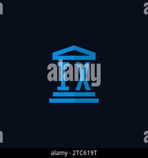 IX initial monogram with building logo design ideas Stock Vector Image ...