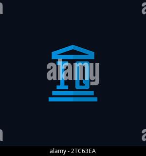 IQ initial monogram with building logo design ideas Stock Vector Image ...