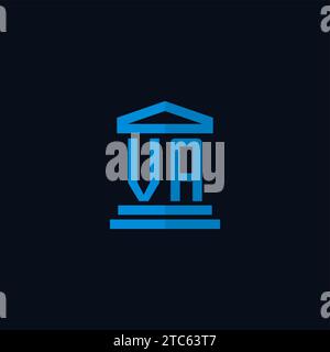 VA initial monogram with building logo design ideas Stock Vector Image ...