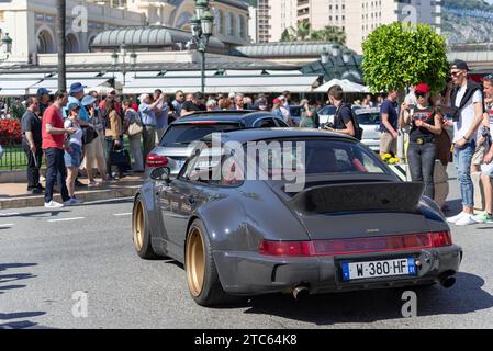 Porsche 993 RWB (Rauh-Welt Begriff) on display at the Bicester Motion ...