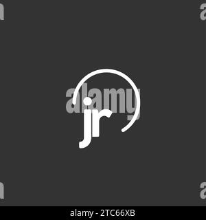 Initial jr letter logo vector template design. Creative abstract letter ...