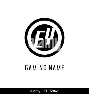 EY Initial letter circular line logo template vector with gradient ...