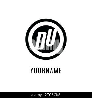 Initial DV circle round line logo, abstract company logo design ideas vector graphic Stock ...