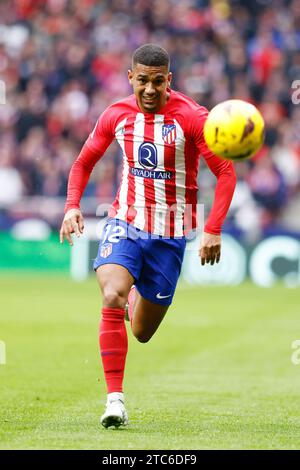 Samuel Lino of Atletico de Madrid celebrates a goal during the UEFA ...