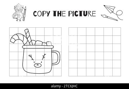 Complete the sweet picture. Vector drawing practice worksheet ...