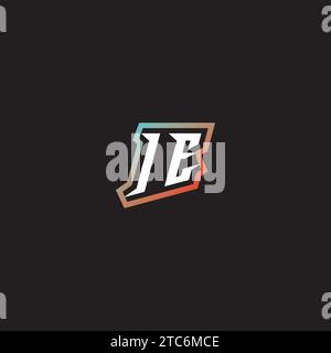 IE letter combination cool logo esport initial and cool color ...