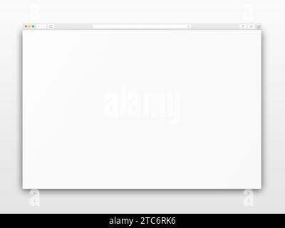 Browser Window Mockup 3D Rendering Stock Photo - Alamy