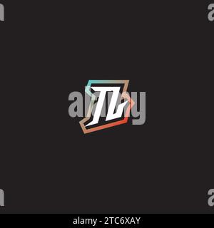 TL letter combination cool logo esport initial and cool color ...