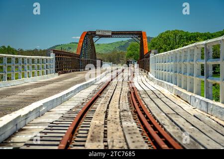 Historical Dickabram Bridge over Mary river built in 1886 Stock Photo ...