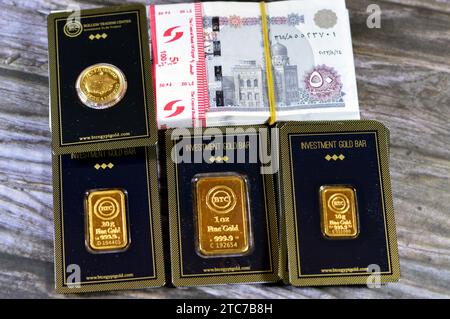 Cairo, Egypt, December 8 2023: 24K karat BTC Bullion Trading Center ...