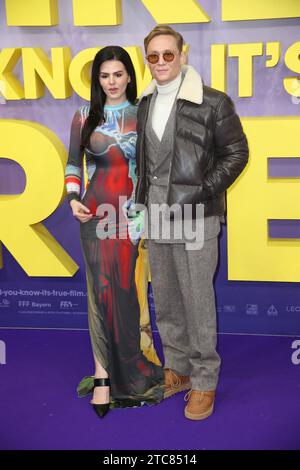 Matthias Schweighöfer and Ruby O. Fee at the premiere of the cinema ...