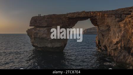A picture of the now collapsed Azure Window, in Gozo Malta Stock Photo ...