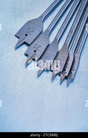 Spade bits for drilling wood on perforated metal sheet construction ...