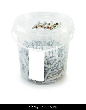 isolated bucket of screw Stock Photo - Alamy