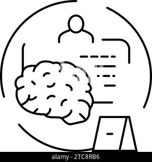 habit evidence crime line icon vector illustration Stock Vector Image ...
