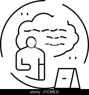 hearsay evidence crime line icon vector illustration Stock Vector Image ...