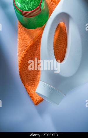 Cleaning cloth on white surface Stock Photo - Alamy