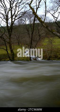 Afon Dulas (River Dulas) in spate, Corris Gwynedd Stock Photo - Alamy