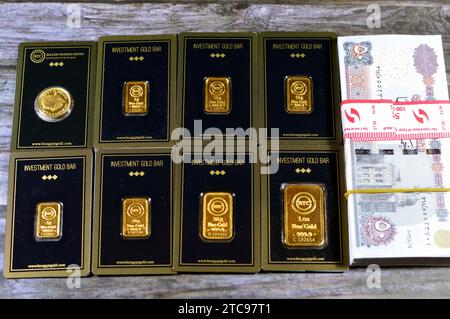Cairo, Egypt, December 8 2023: 24K karat BTC Bullion Trading Center ...