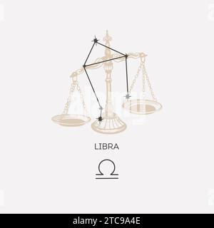 Libra constellation vector illustration Stock Vector Image & Art - Alamy