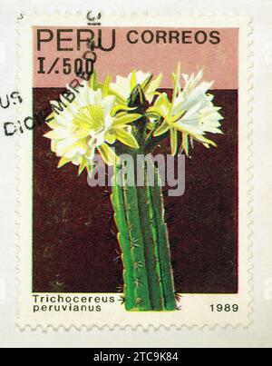 Peruvian postage stamp Stock Photo - Alamy