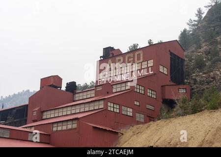 Historic Argo gold mill and museum, Idaho Springs, Colorado Stock Photo ...