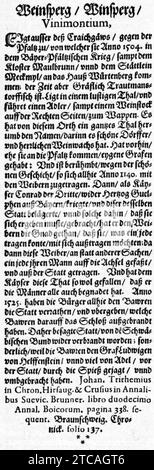 'Weinsberg in der Topographia Sveviae De Merian Sueviae 282' refers to ...