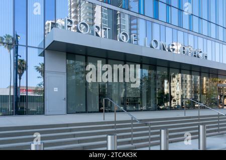 Long Beach, California: Port of Long Beach administration building at ...