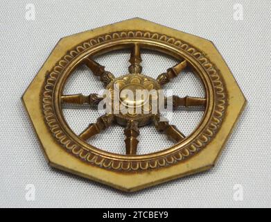 A wheel-shaped Buddhist ritual instrument from the Kamakura period ...