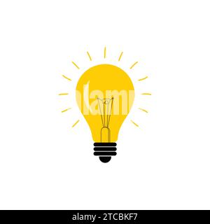 Set of creative idea light bulb icons in vector format Stock Vector ...