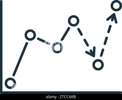 Predictive analytics icon. Monochrome simple sign from digitalization ...