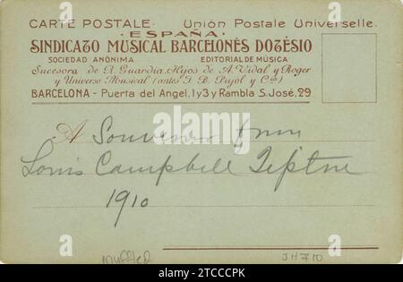 The Wilhelm Busch Music Postcard series features artistic depictions ...