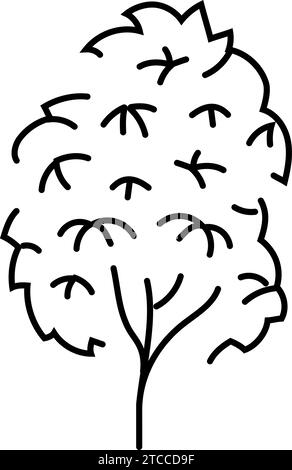 kauri tree jungle amazon line icon vector. kauri tree jungle amazon ...