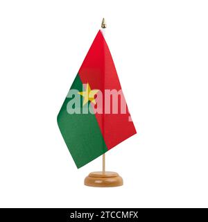 Small national flags of the Burkina Faso on a white background Stock ...