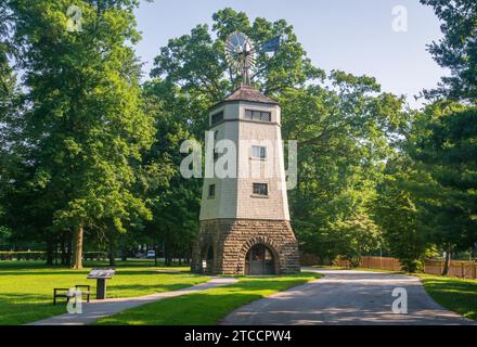 The Lawnfield Estate Windmill at James A. Garfield National Historic ...