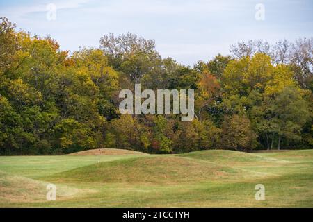 Earthworks at Hopewell Culture National Historical Park in Ohio Stock ...